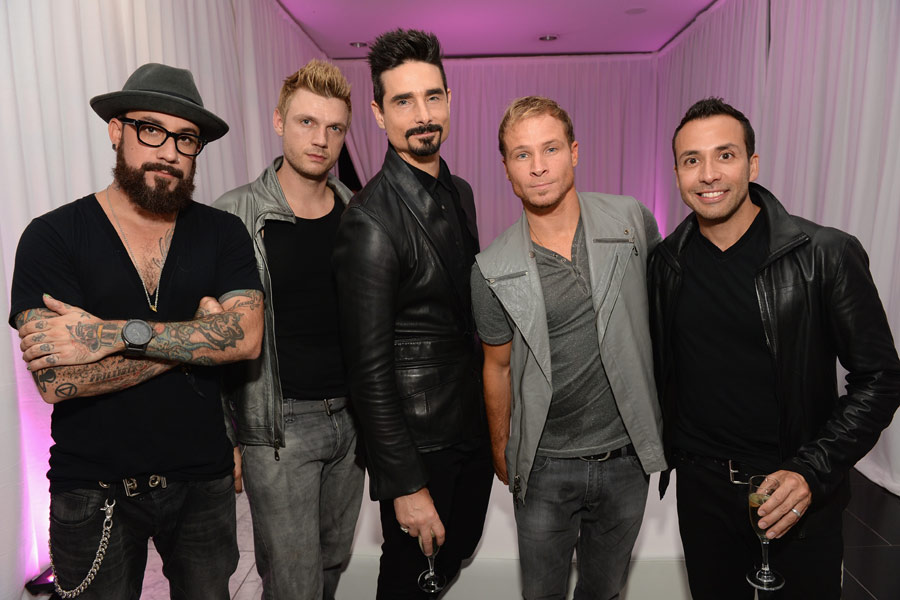 Backstreet Boys in the studio, and hinting at a tour with The Spice Girls