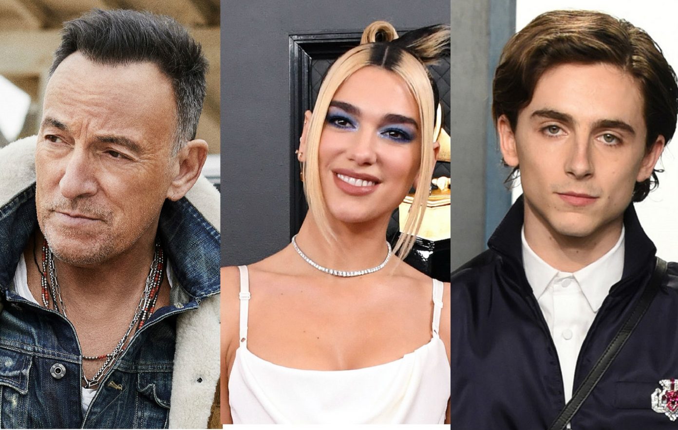 Bruce Springsteen, Dua Lipa and Timothée Chalamet announced for ...