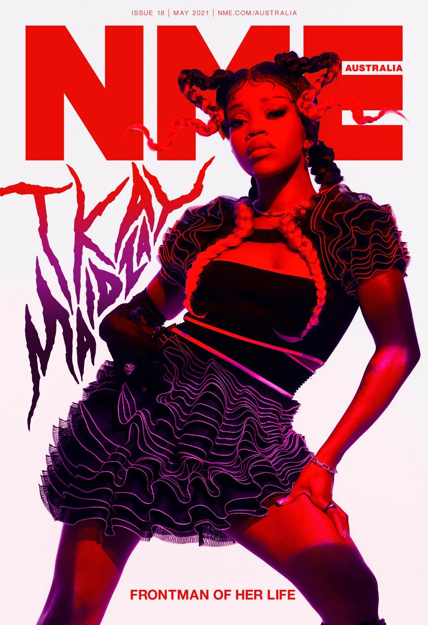 Tkay Maidza graces the cover of NME Australia magazine’s May 2021 issue