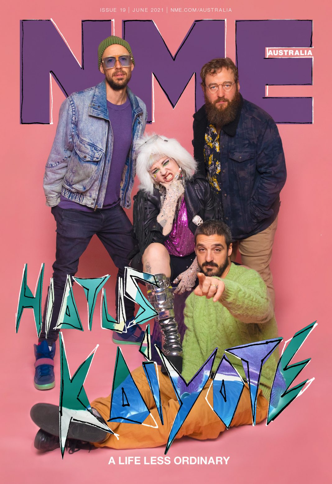 Hiatus Kaiyote cover the June 2021 issue of NME Australia magazine