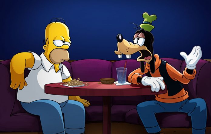 ‘The Simpsons’ unveil Disney crossover short where Homer meets Goofy
