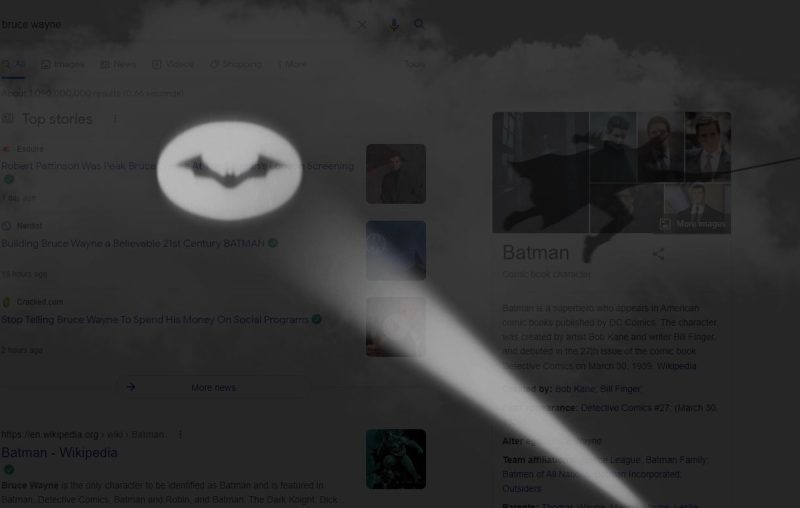 'The Batman' takes over Google Search with Bat-Signal Easter egg