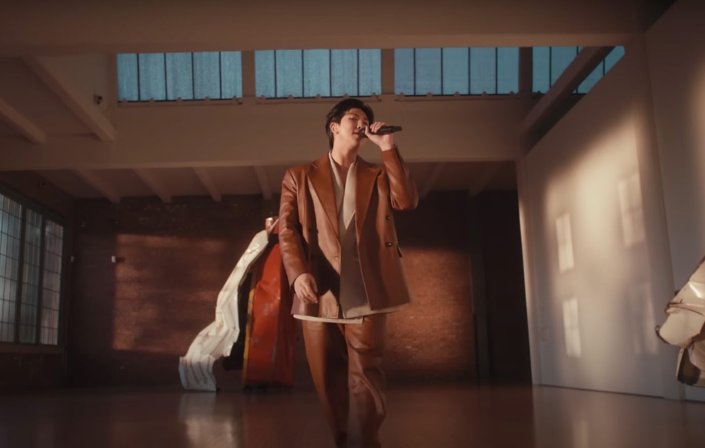 Watch RM perform songs from ‘Indigo’ in an art museum