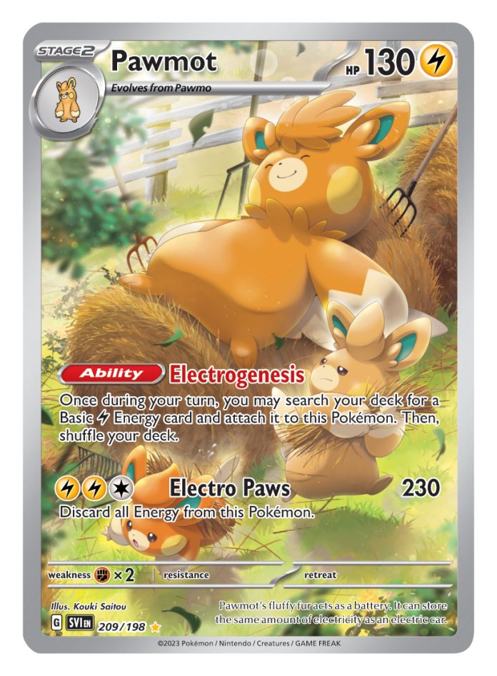 Here's an exclusive look at Pawmot from the 'Pokémon Scarlet and Violet ...