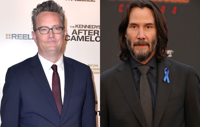 Matthew Perry says he’ll remove Keanu Reeves insult from his book