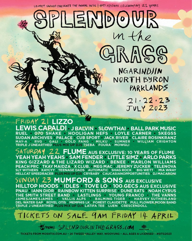 Splendour in the Grass 2023 lineup: Lizzo, Flume, Mumford & Sons