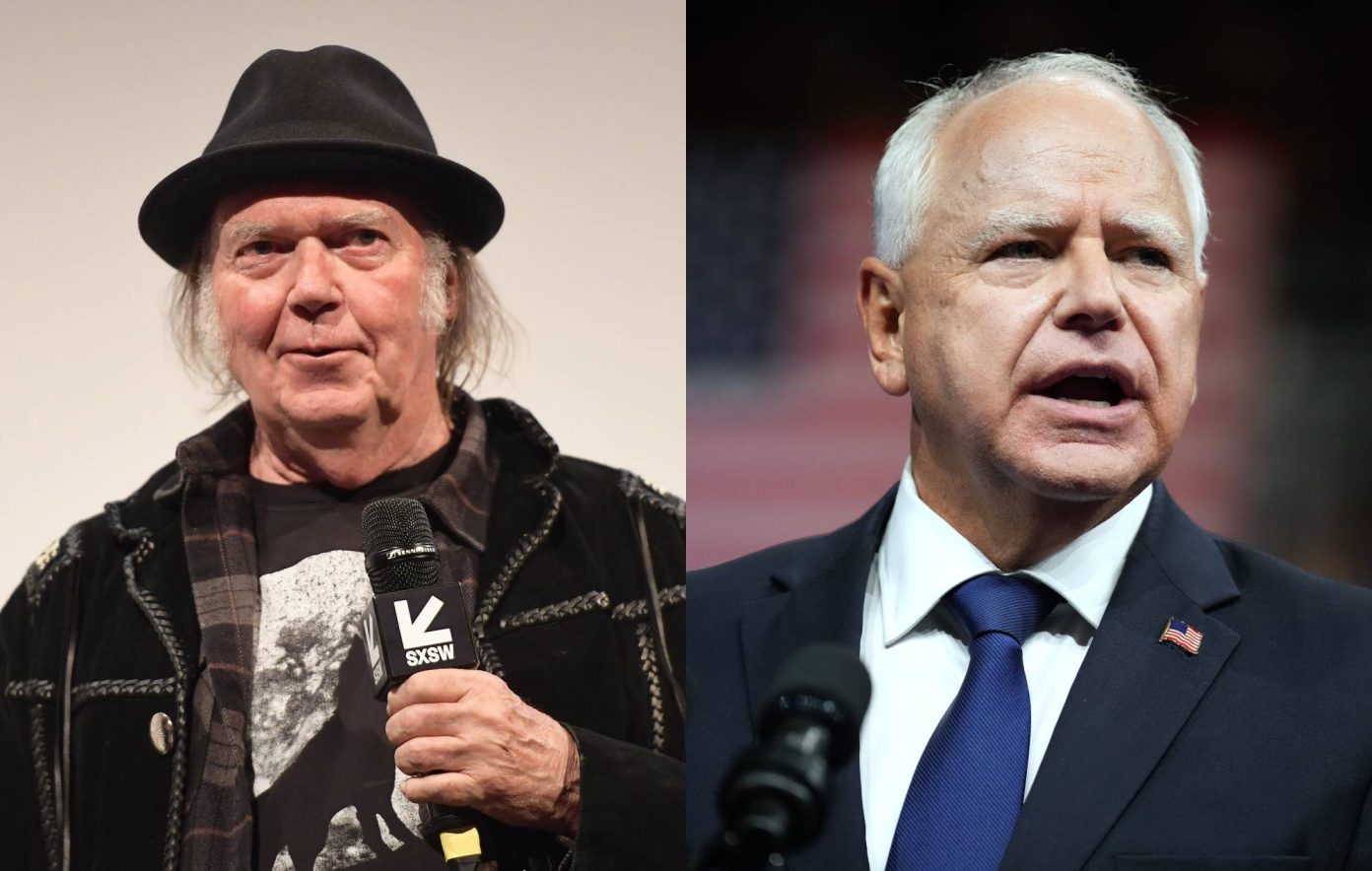 Neil Young granted Tim Walz special permission to use 'Rockin' In The ...